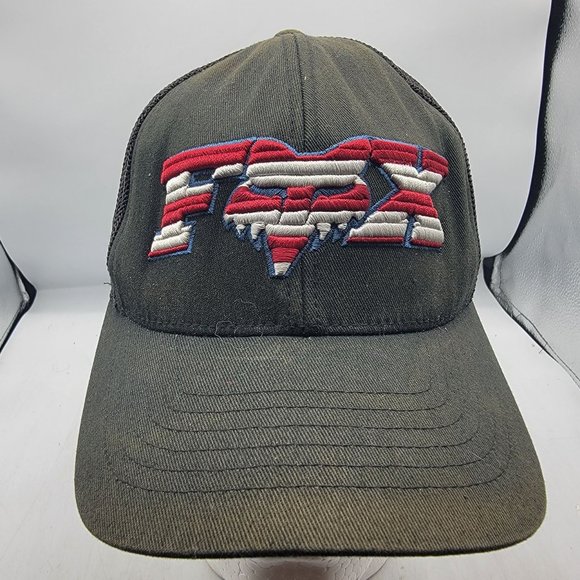 Fox | Accessories | Fox Racing Black Red White Adults L Xl Hat Cap ...